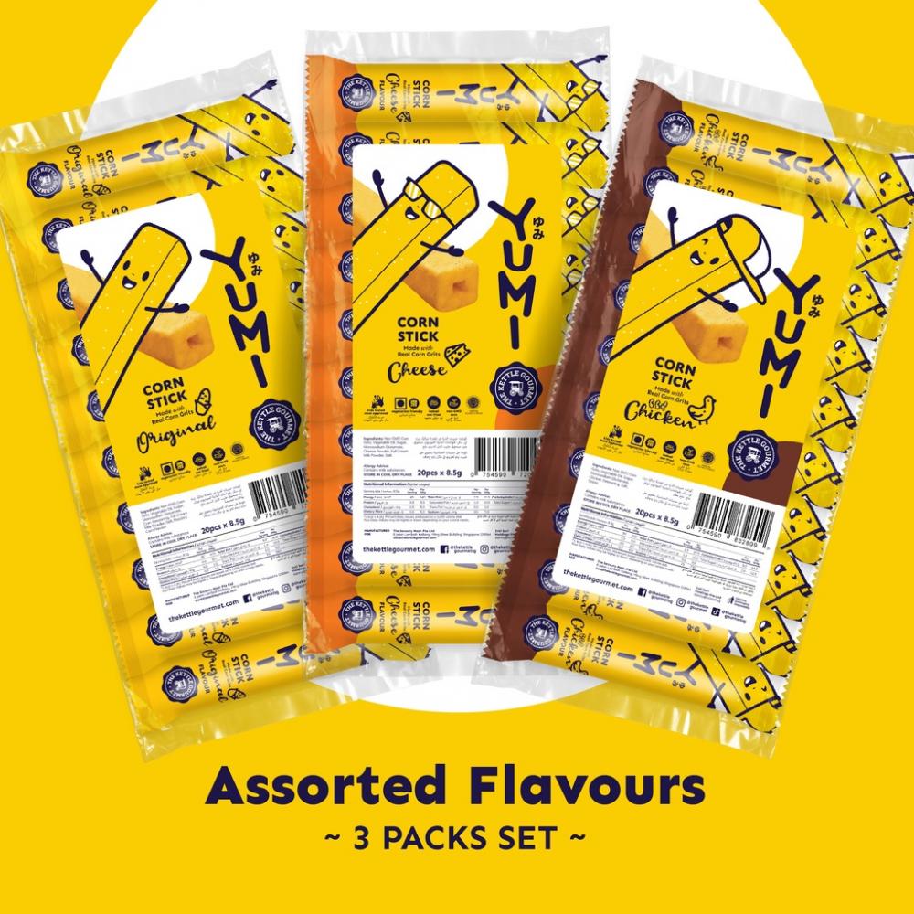 Shop By Category :: Snacks :: YUMI Assorted Corn Stick Bundle (3 x 20 ...