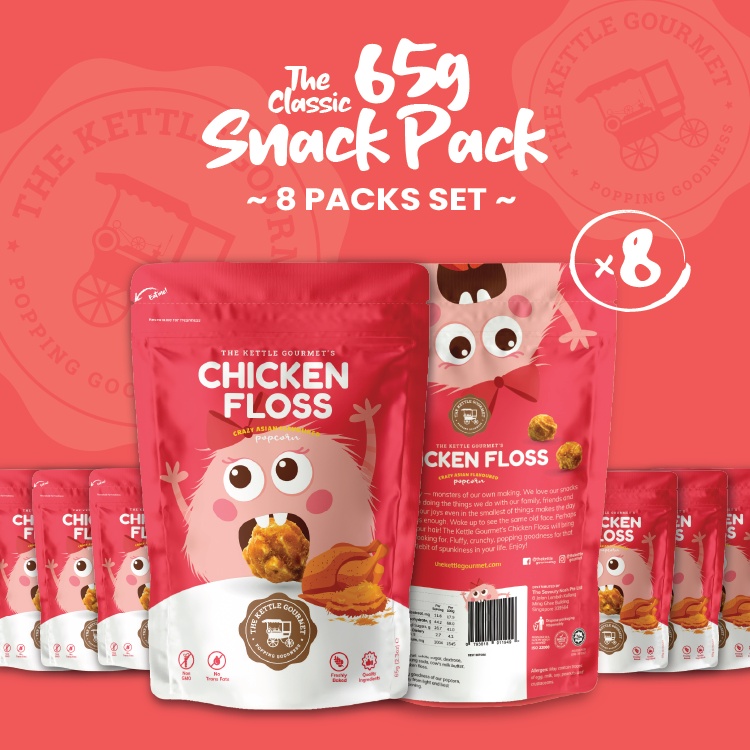 Shop By Category :: Snacks :: Chicken Floss Snack Monsters Popcorn (8 x ...