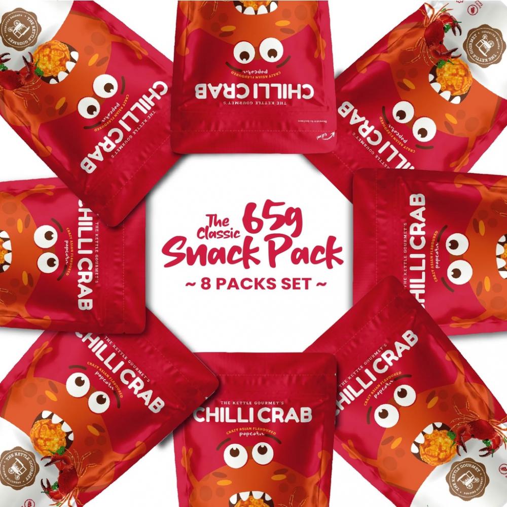 Shop By Category :: Snacks :: Chilli Crab Snack Monsters Popcorn (8 x 65g)